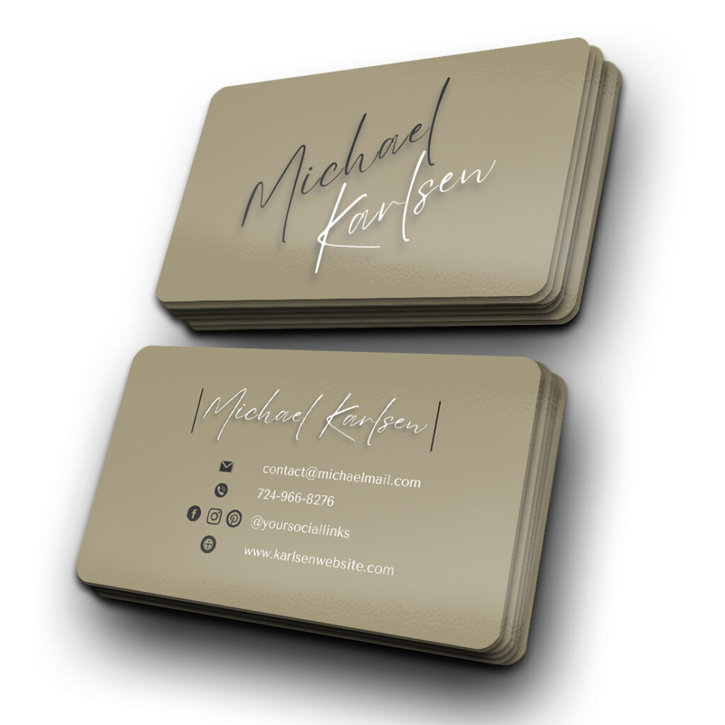 Simple Clean Business Card Design - MasterBundles