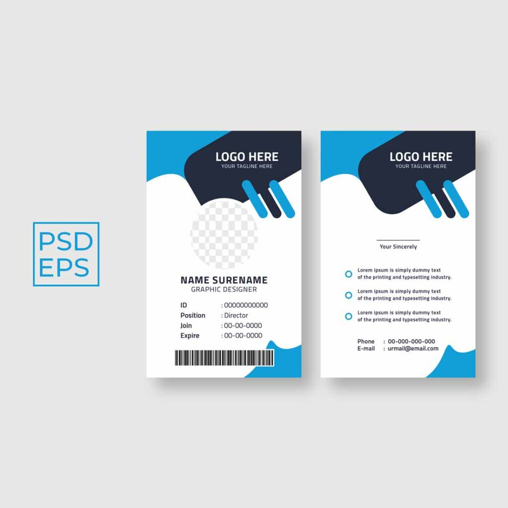 Unique ID CARD Template - MasterBundles