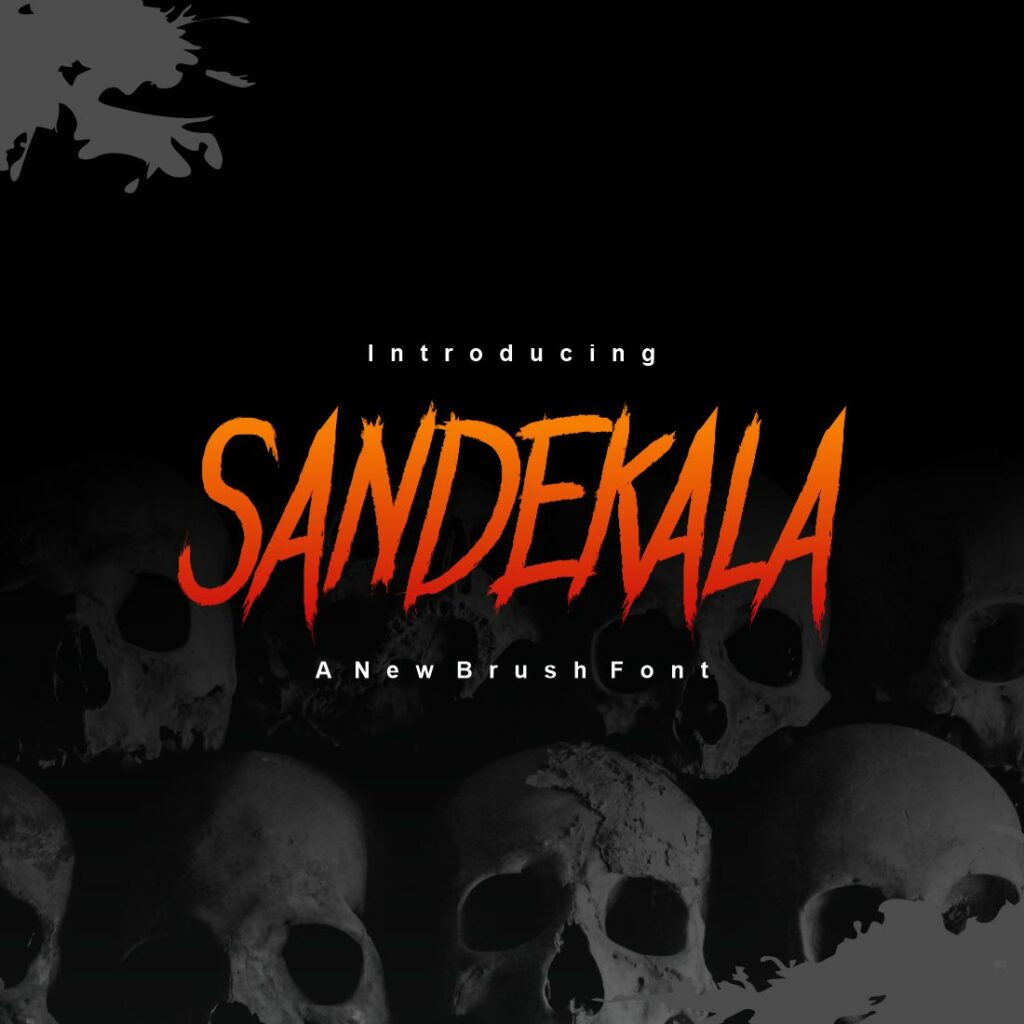 Sandekala Display Font - Perfect for Halloween and Adventure Design ...