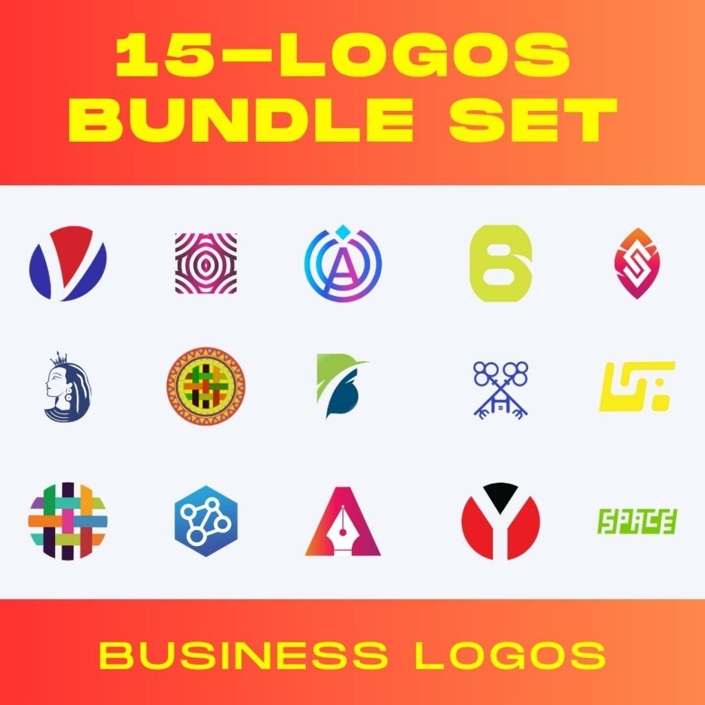Business logos (15-Logos) bundle pack -Only $35 - MasterBundles