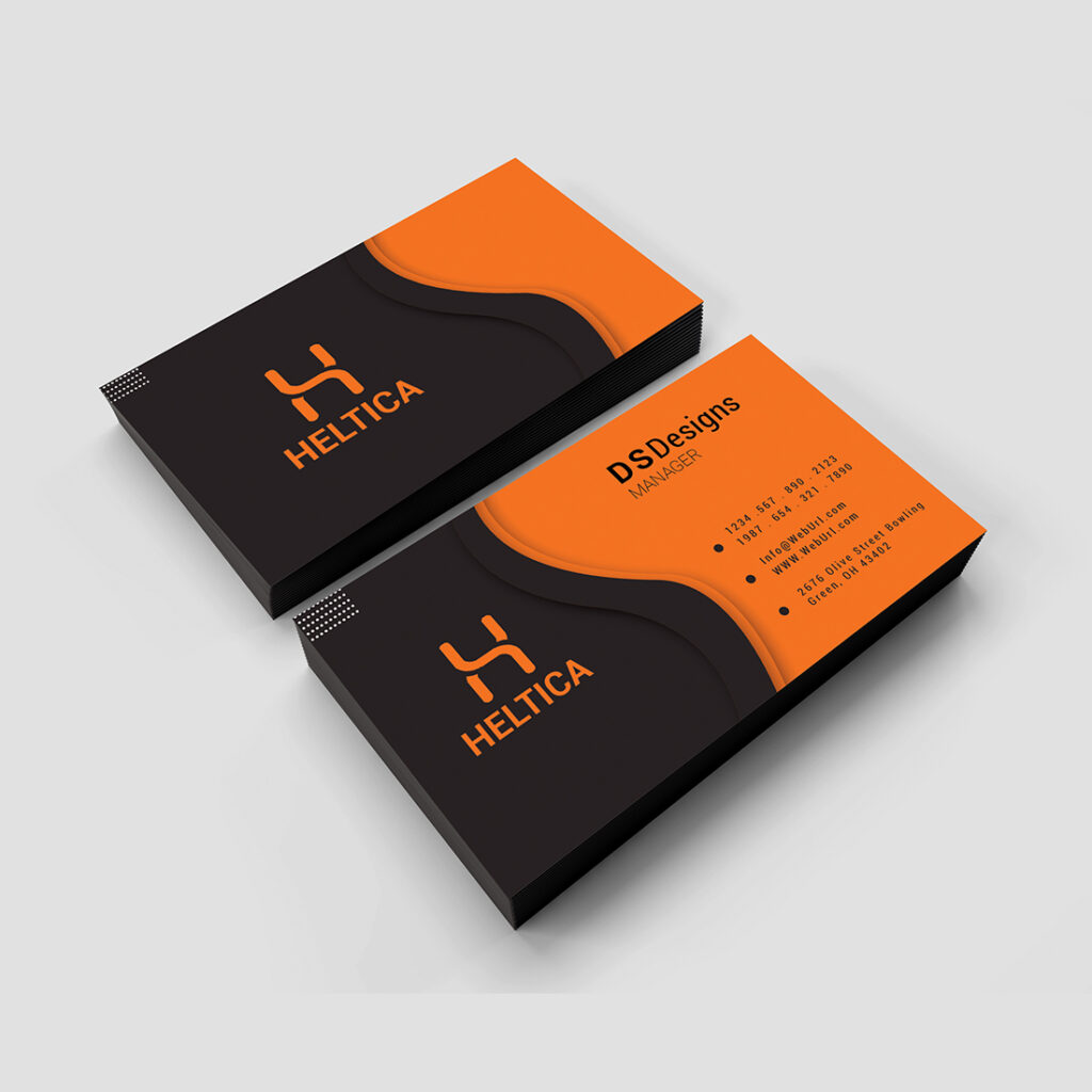 Simple and professional business card design - MasterBundles
