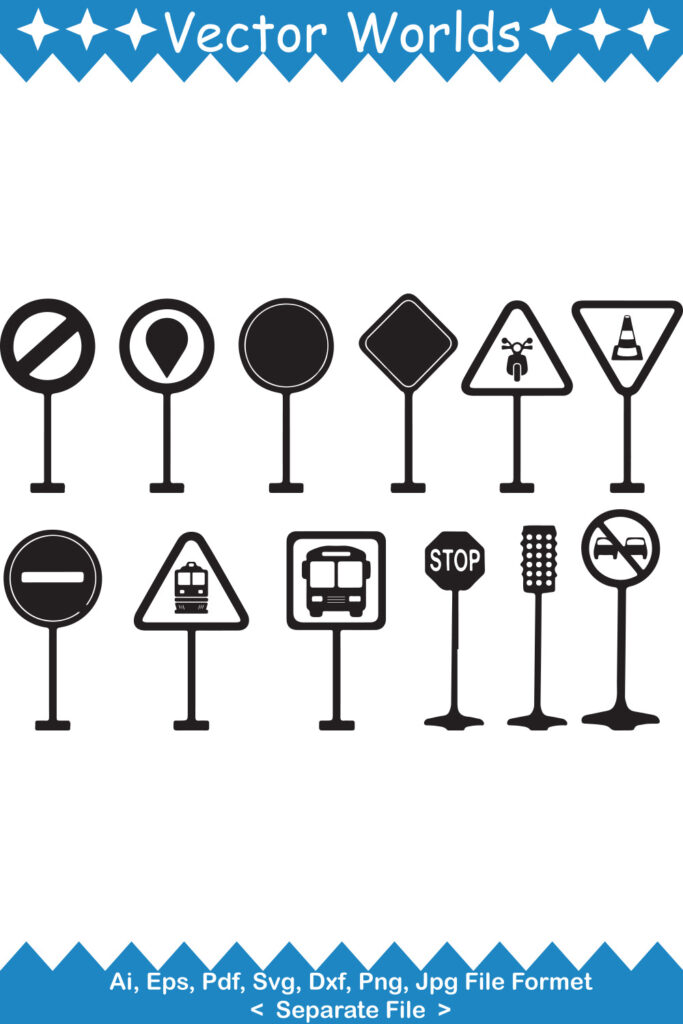 Road Sign SVG Vector Design. - MasterBundles