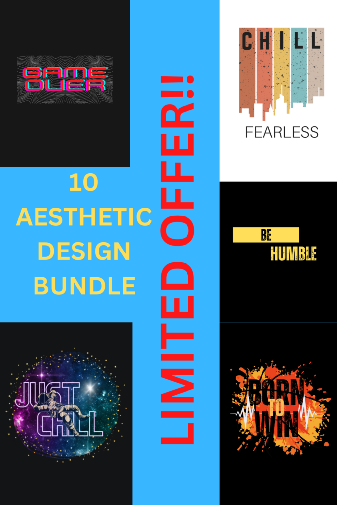 10 AESTHETIC DESIGNS BUNDLE. LIMITED OFFER! PNG FORMAT - MasterBundles