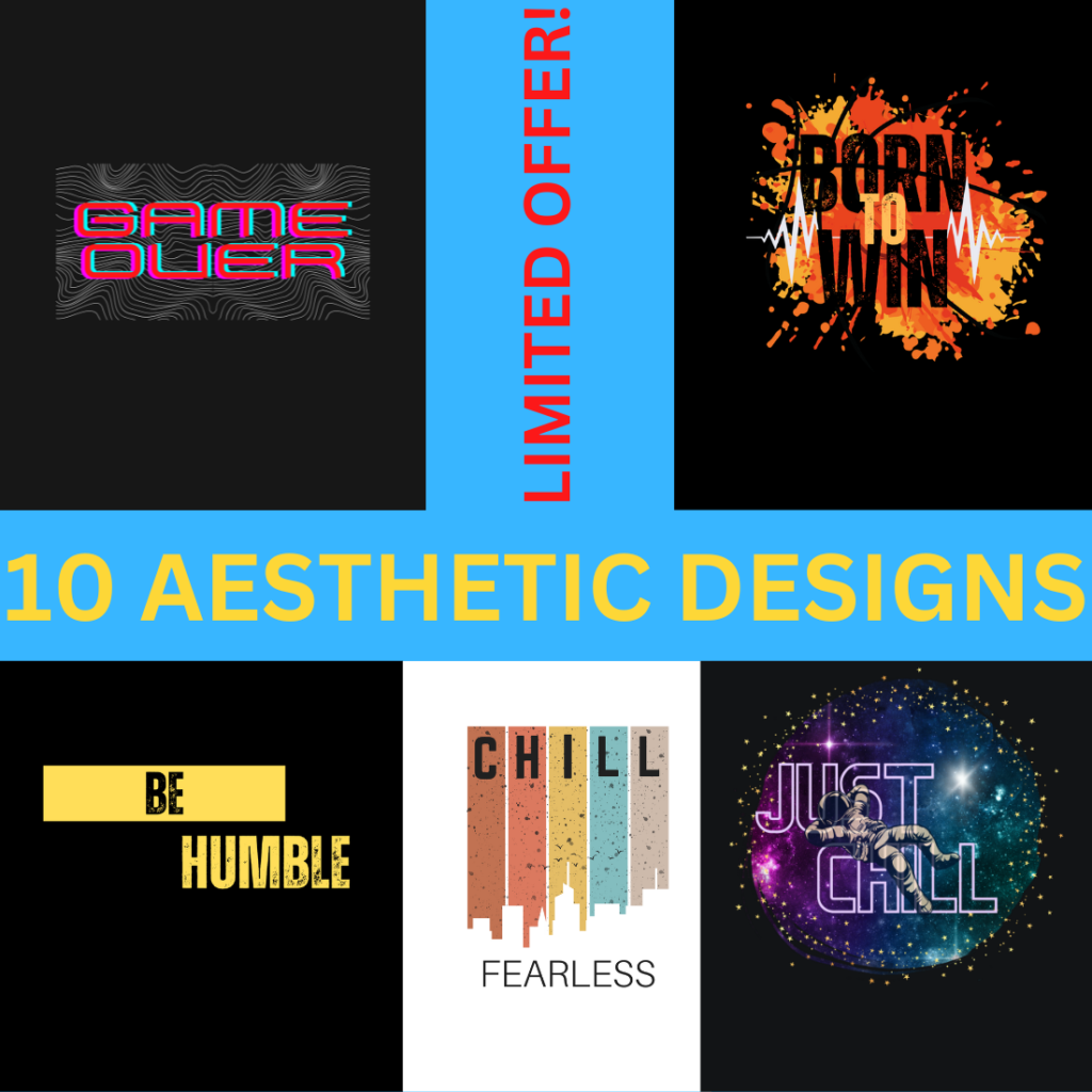 10 AESTHETIC DESIGNS BUNDLE. LIMITED OFFER! PNG FORMAT - MasterBundles