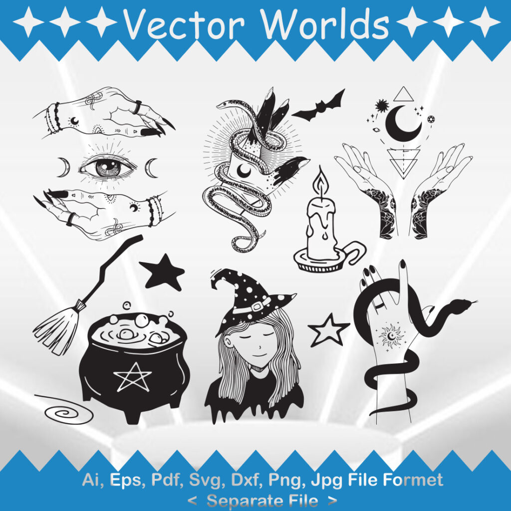 Witch's Hands SVG Vector Design. - MasterBundles