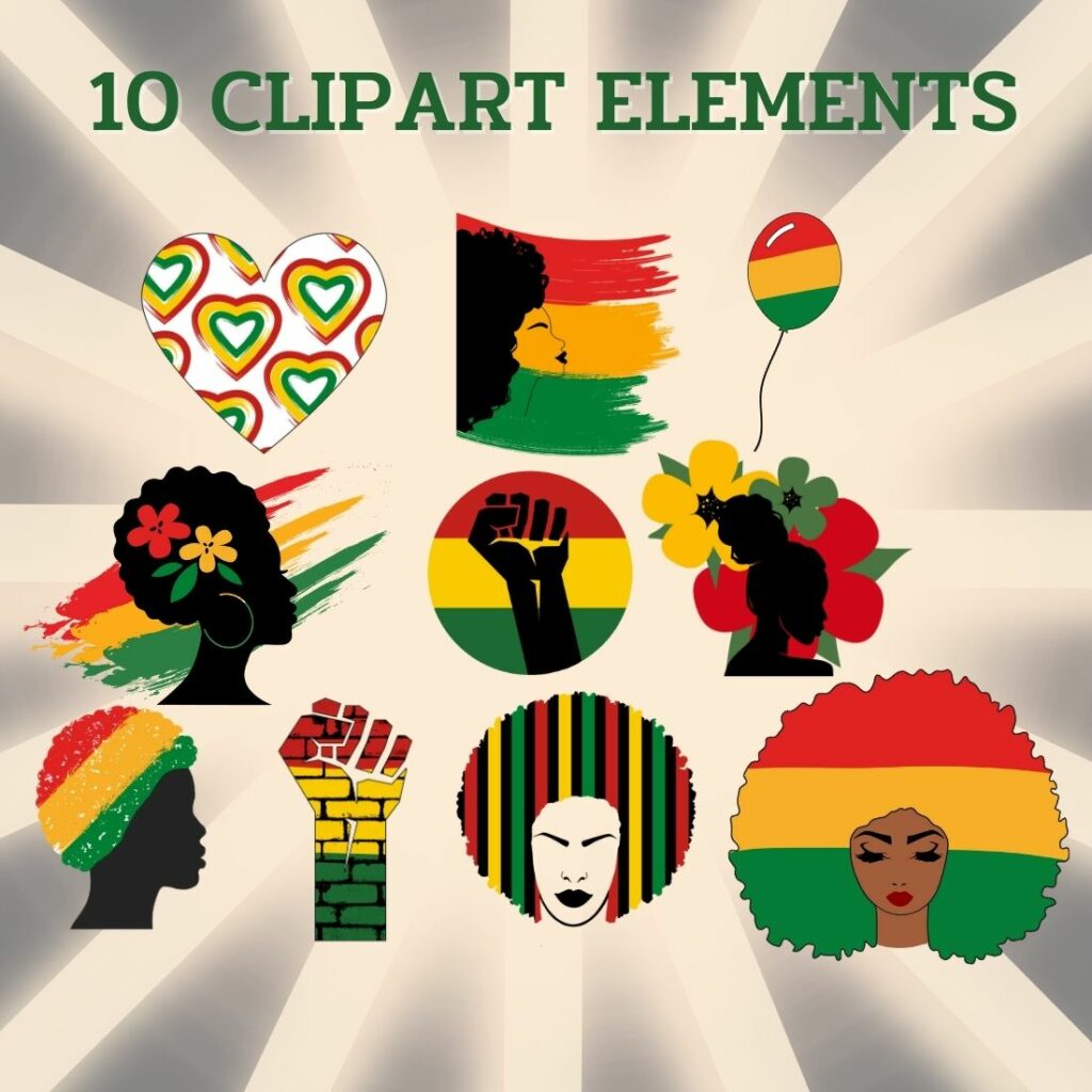 Juneteenth PNG Sublimation Alphaset - MasterBundles