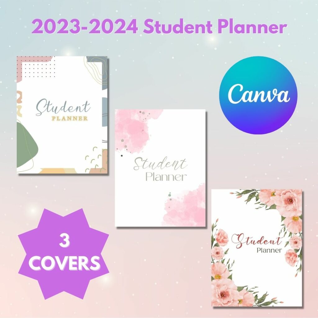 2023-2024 Student Planner - Canva Template - MasterBundles