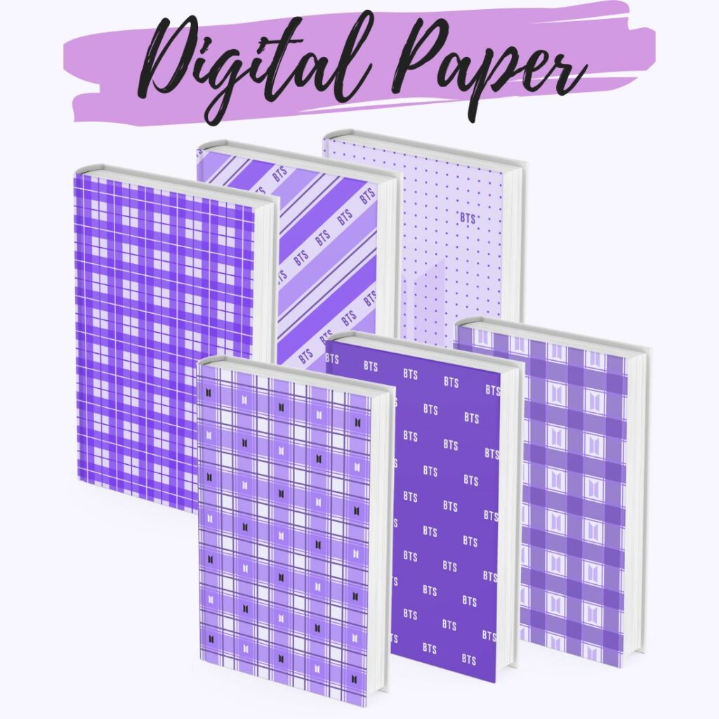Aesthetic Purple Digital Paper - KPOP Edition - BTS Inspiration ...