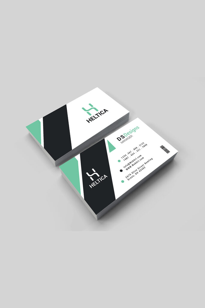Modern and professional business card design - MasterBundles