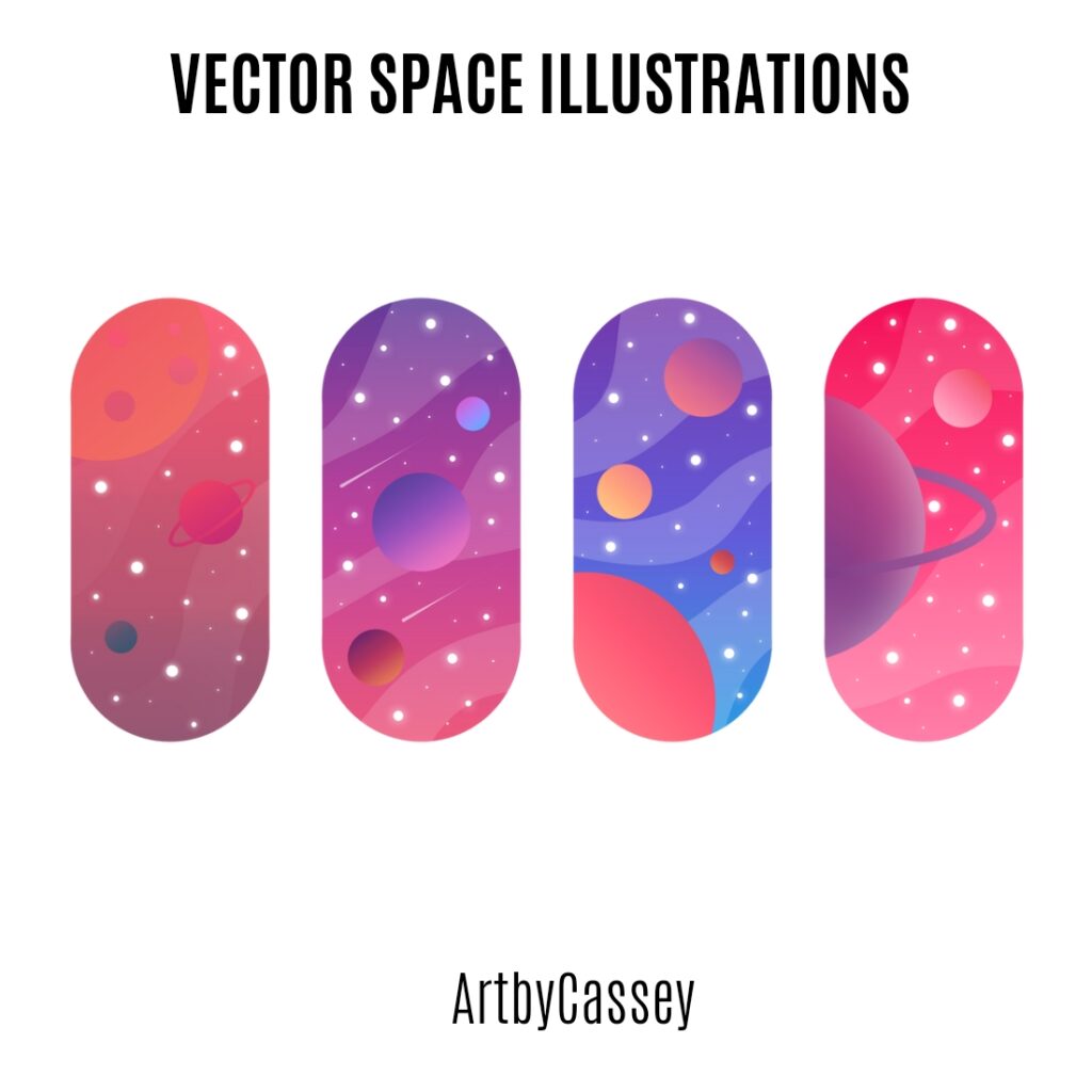 Vector Space Illustrations - MasterBundles