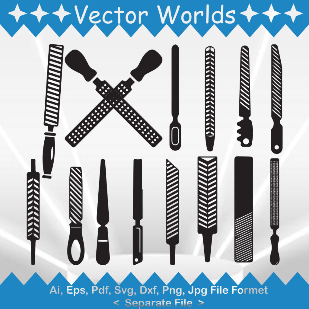 Steel File SVG Vector Design. - MasterBundles