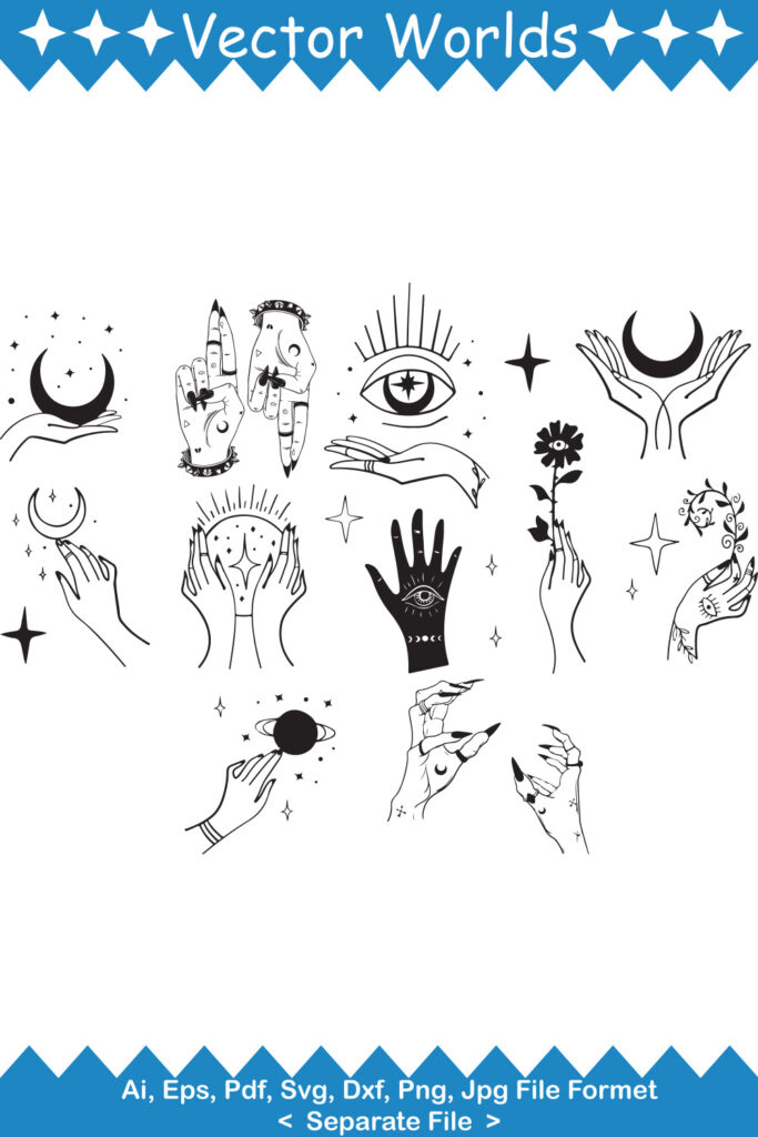 Witch's Hands SVG Vector Design. - MasterBundles