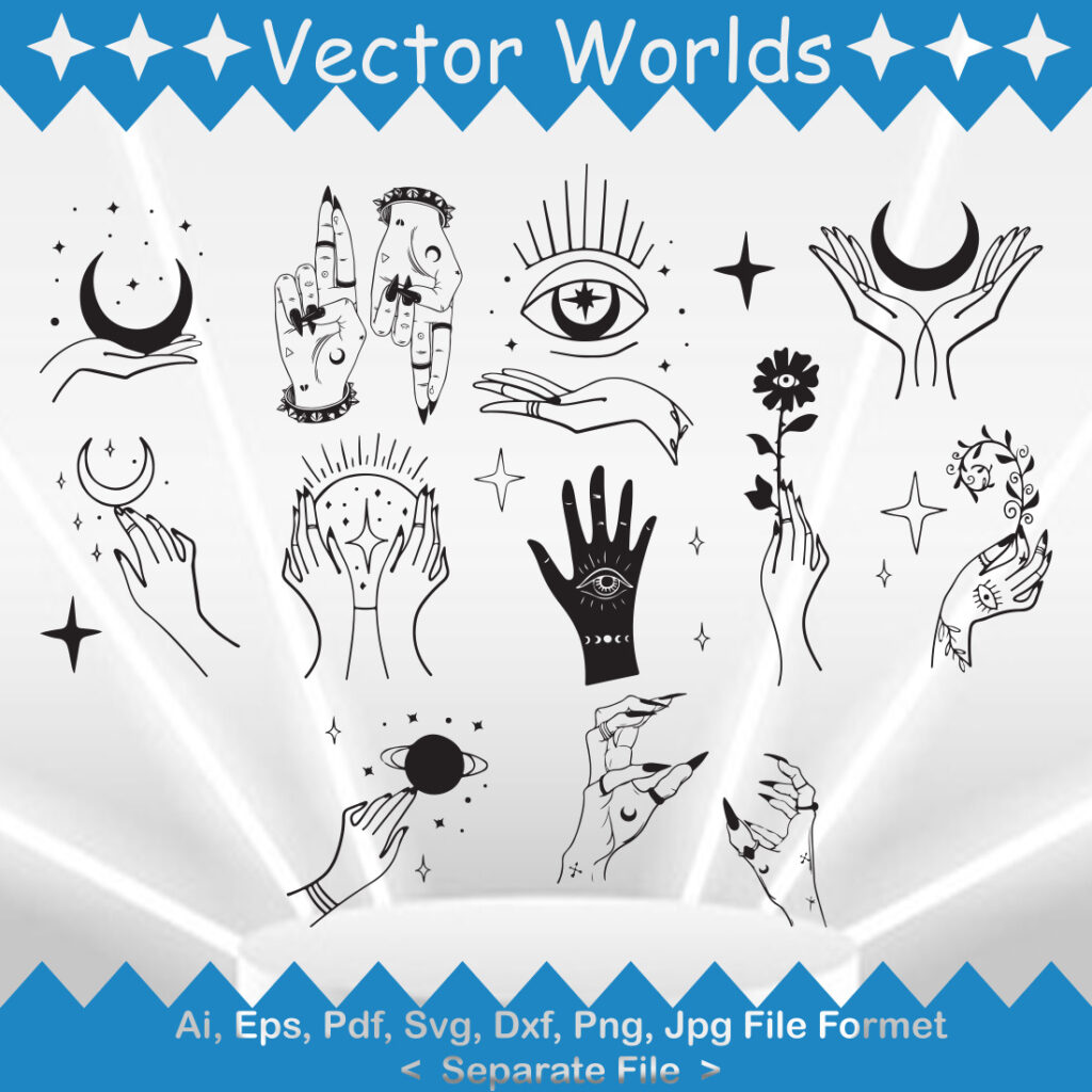 Witch's Hands SVG Vector Design. - MasterBundles