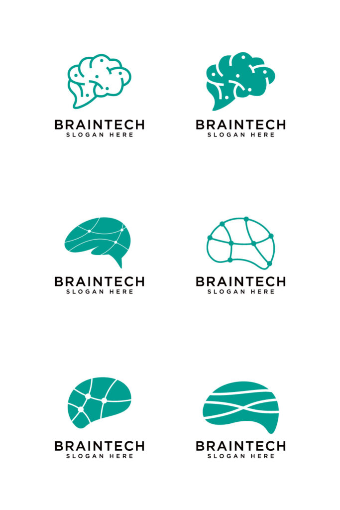 brain technology vector design - MasterBundles