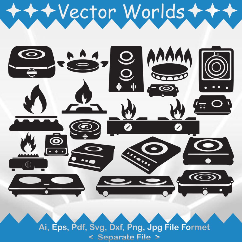 Electric Stove SVG Vector Design. - MasterBundles