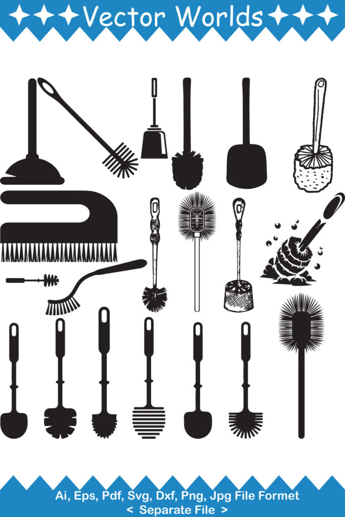 Toilet Brush SVG Vector Design. - MasterBundles
