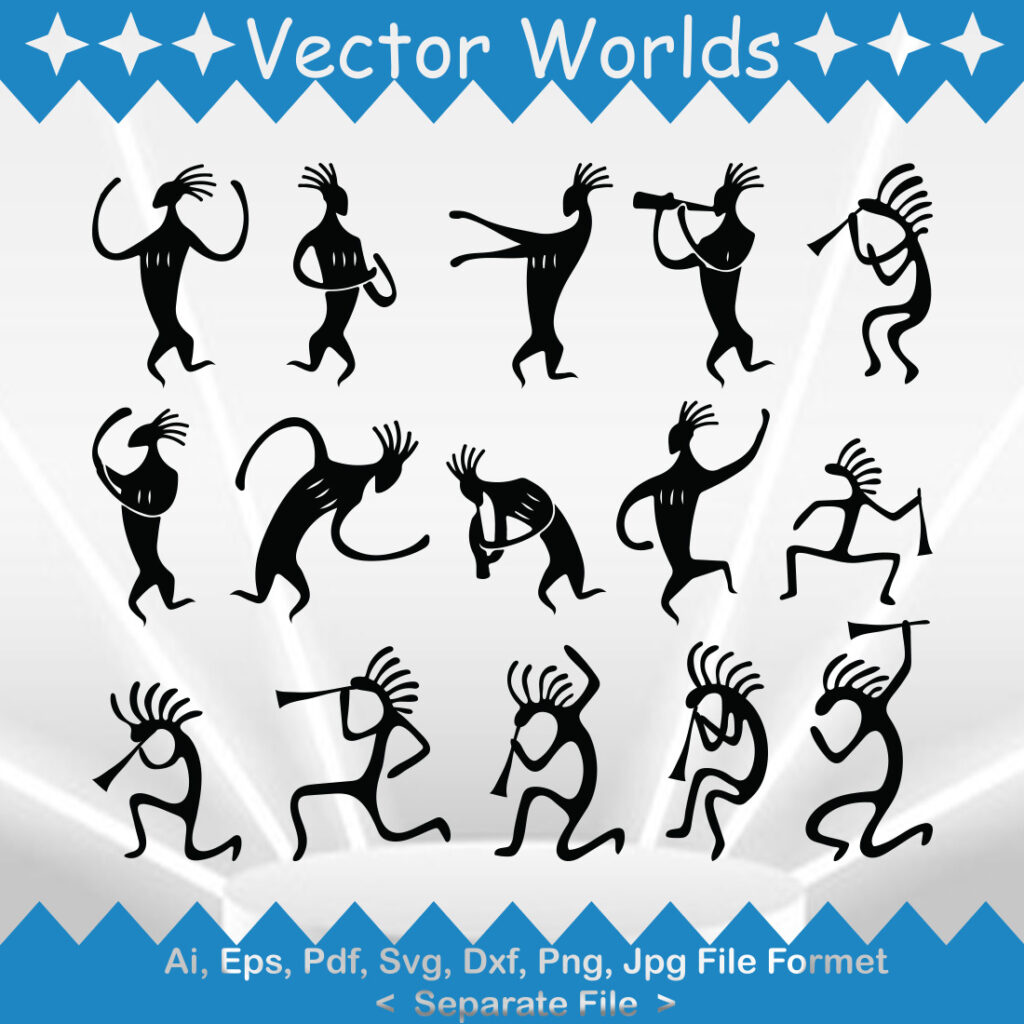 Kokopelli SVG Vector Design. - MasterBundles