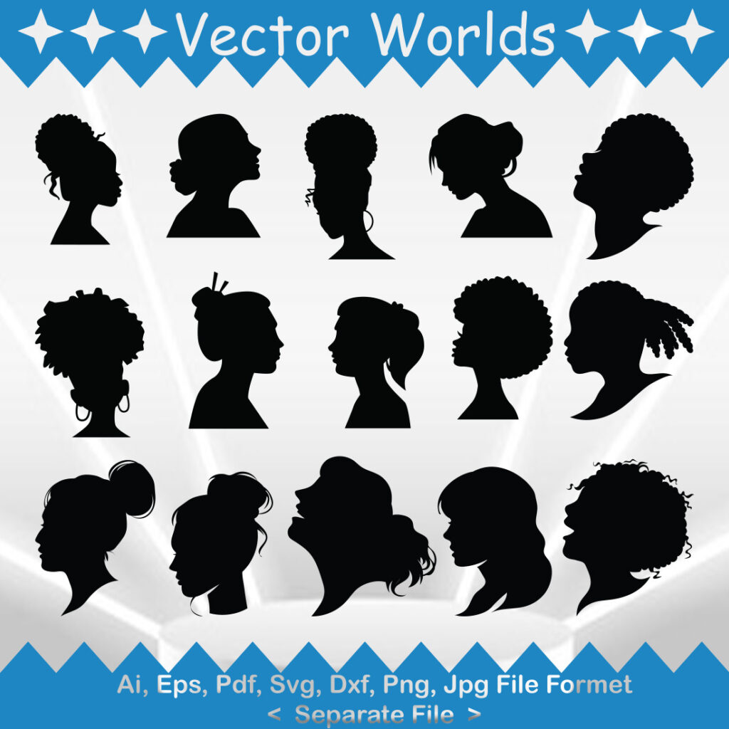 Woman Hair SVG Vector Design. - MasterBundles