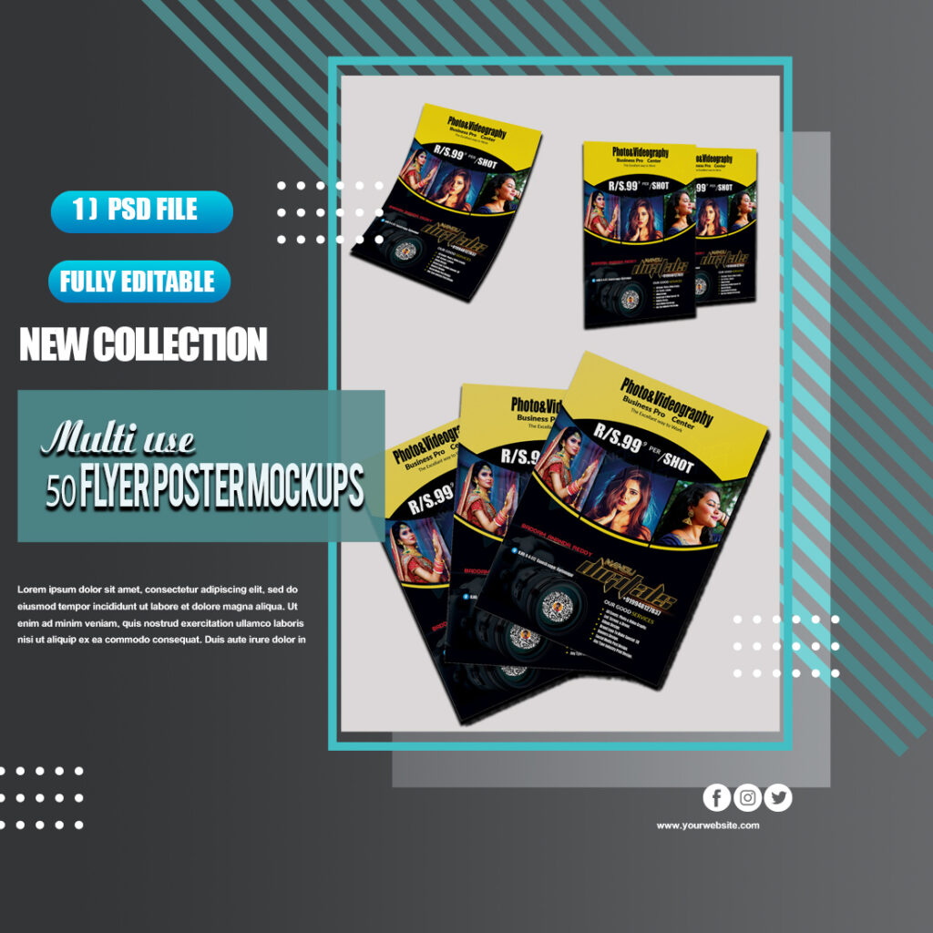 50Print Desgin Multi Purpose Trending Business Brand Flyer Mock-up ...