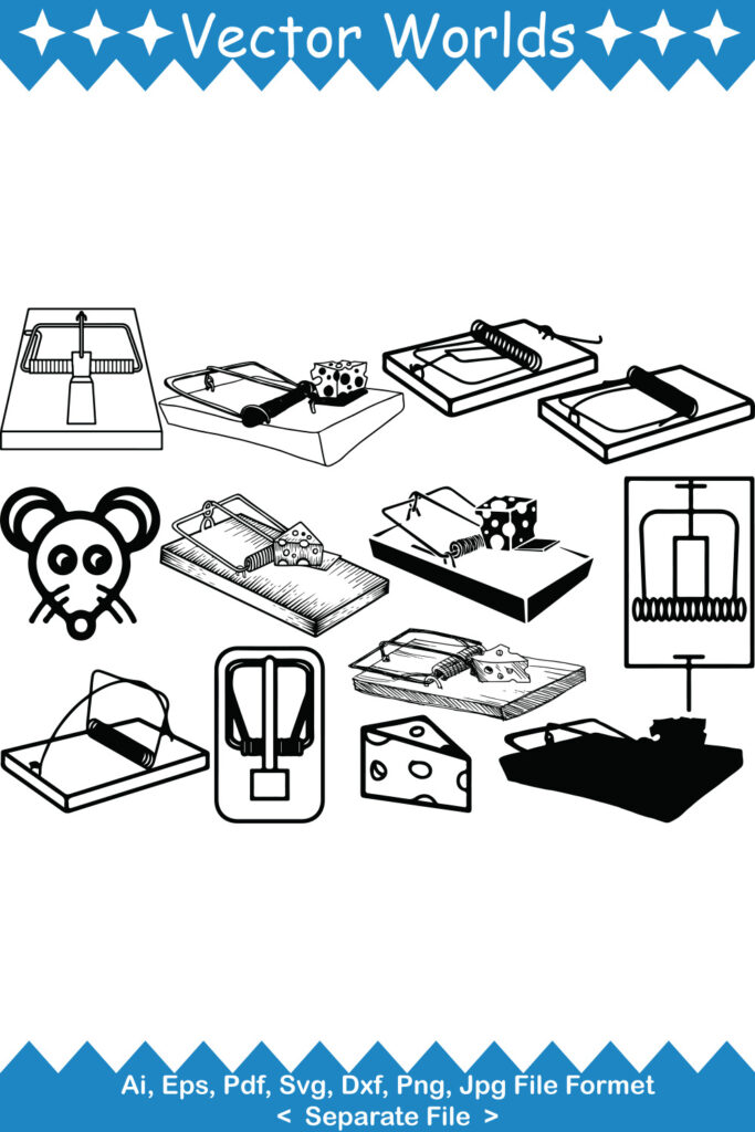 Mouse Trap SVG Vector Design. - MasterBundles