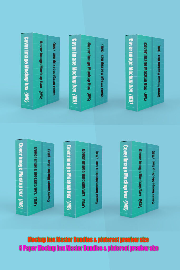 6 Paper Mockup box Master Bundles preview size - MasterBundles