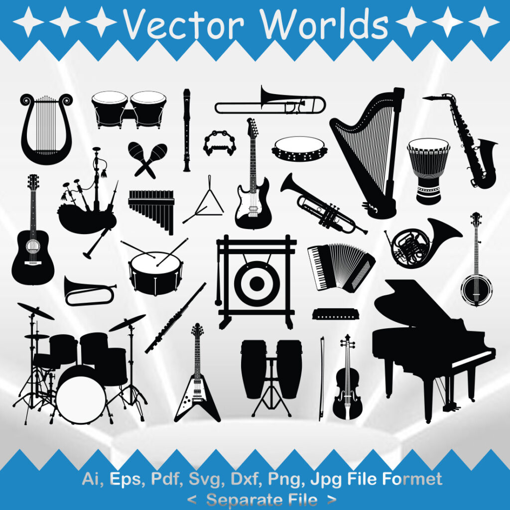 Various Music SVG Vector Design. - MasterBundles