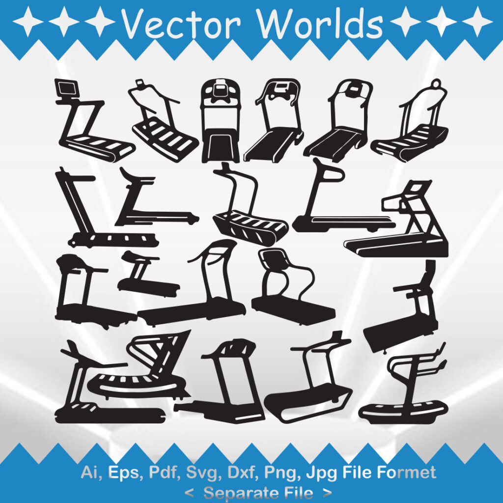 Treadmill SVG Vector Design. - MasterBundles