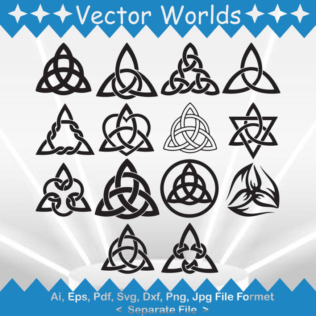 Triquetra Symbol SVG Vector Design. - MasterBundles