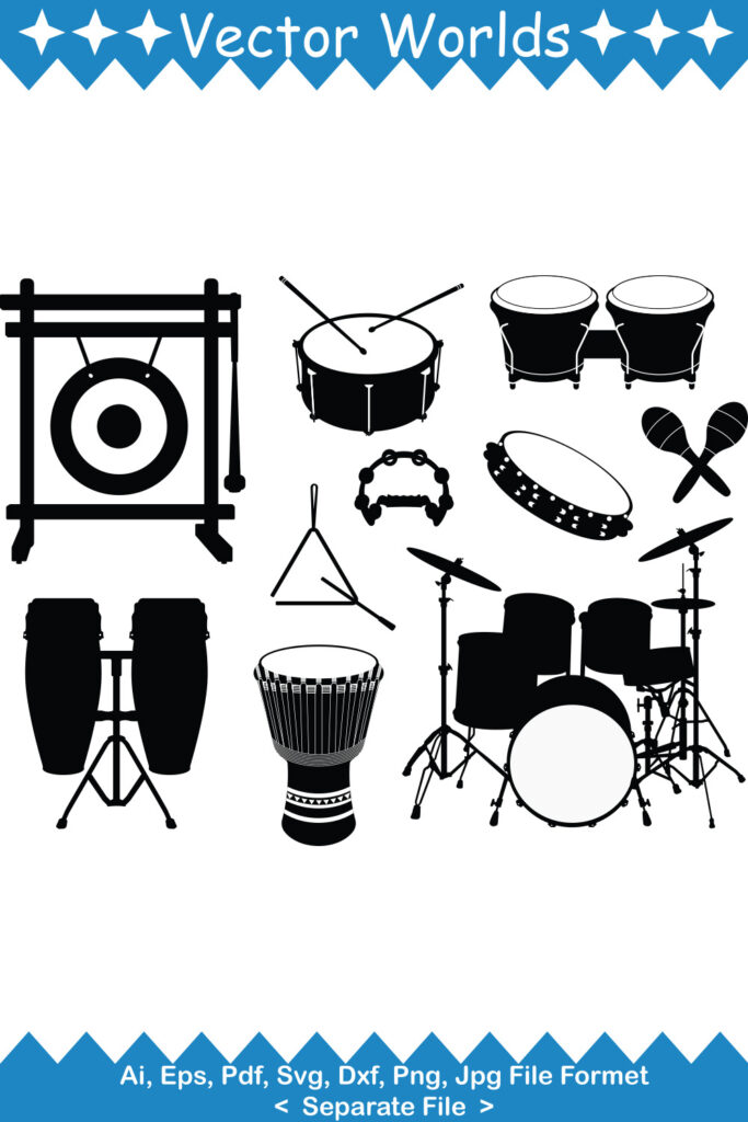 Musical Instrument SVG Vector Design. - MasterBundles