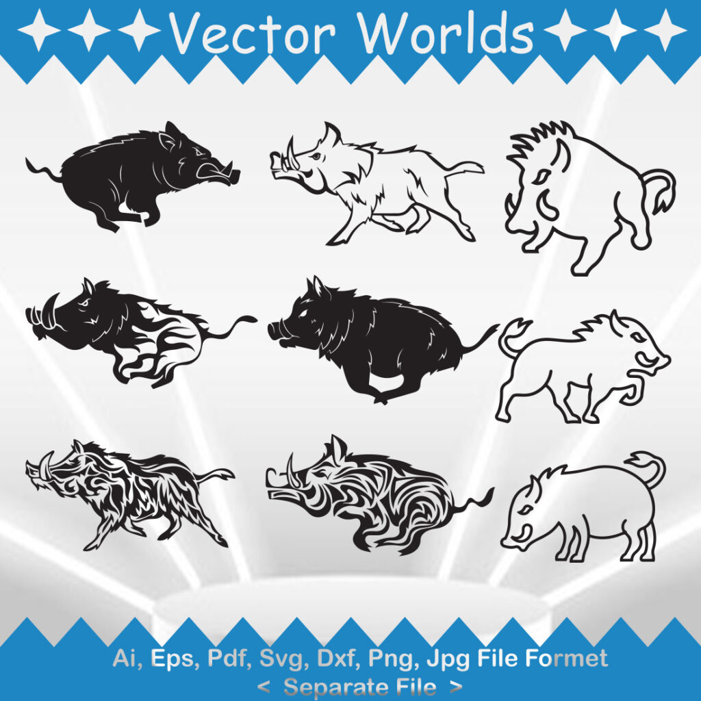 The Boar Symbol SVG Vector Design. - MasterBundles