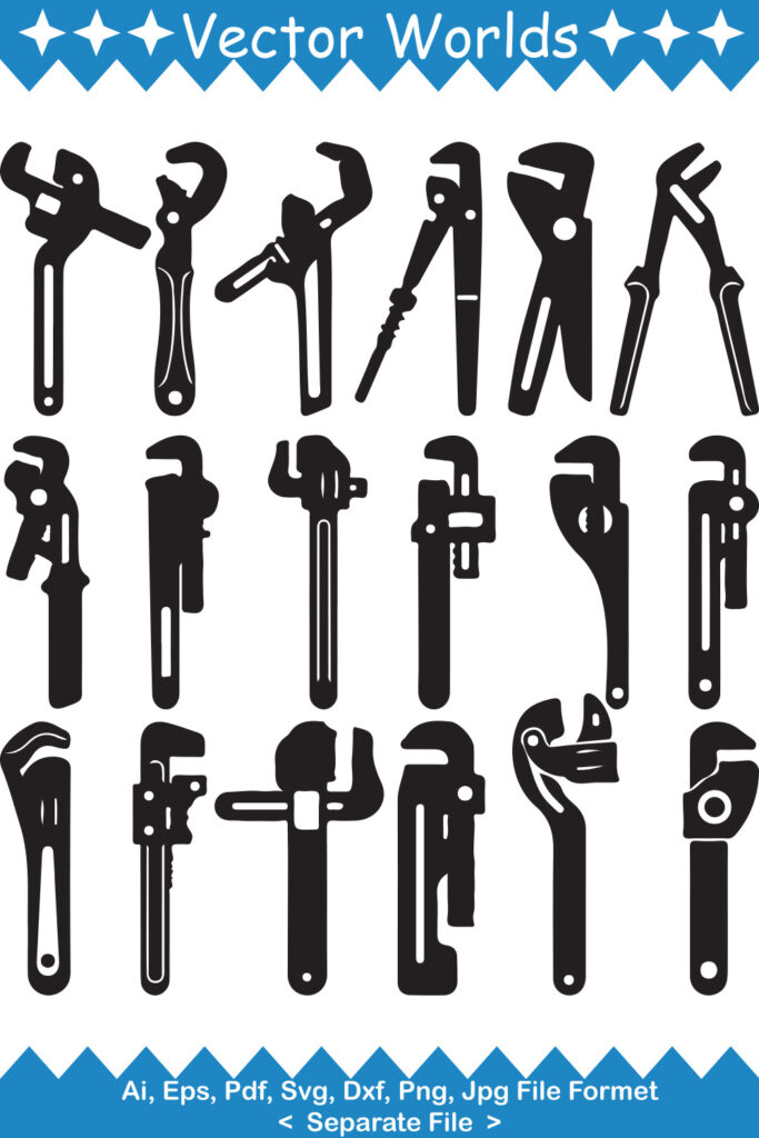 Wrench SVG Vector Design. - MasterBundles