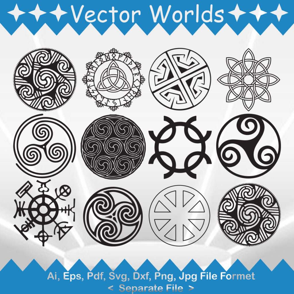 Wheel of Taranis Symbol SVG Vector Design. - MasterBundles