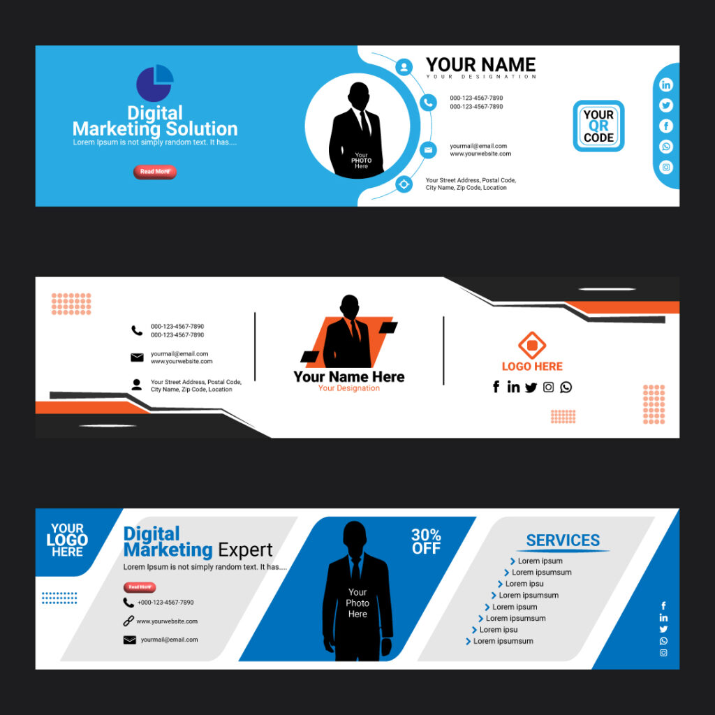11pcs Fully Editable Linkedin Corporate Business Cover Banner Design ...