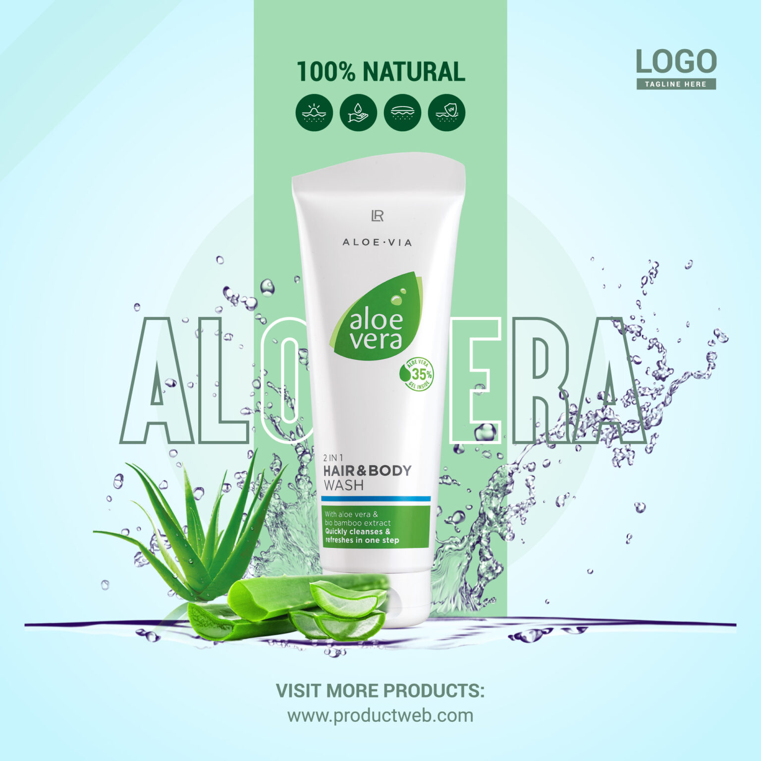 Editable Social Media Template - MasterBundles