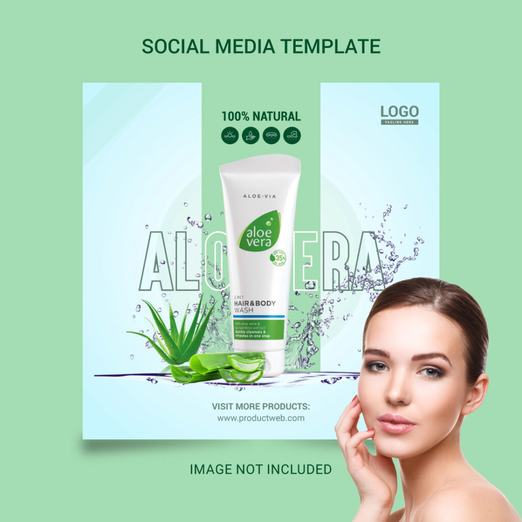 Editable Social Media Template - MasterBundles