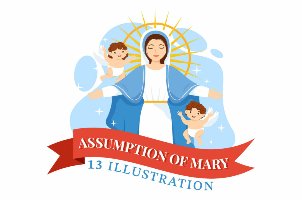 13 Assumption of Mary Illustration - MasterBundles
