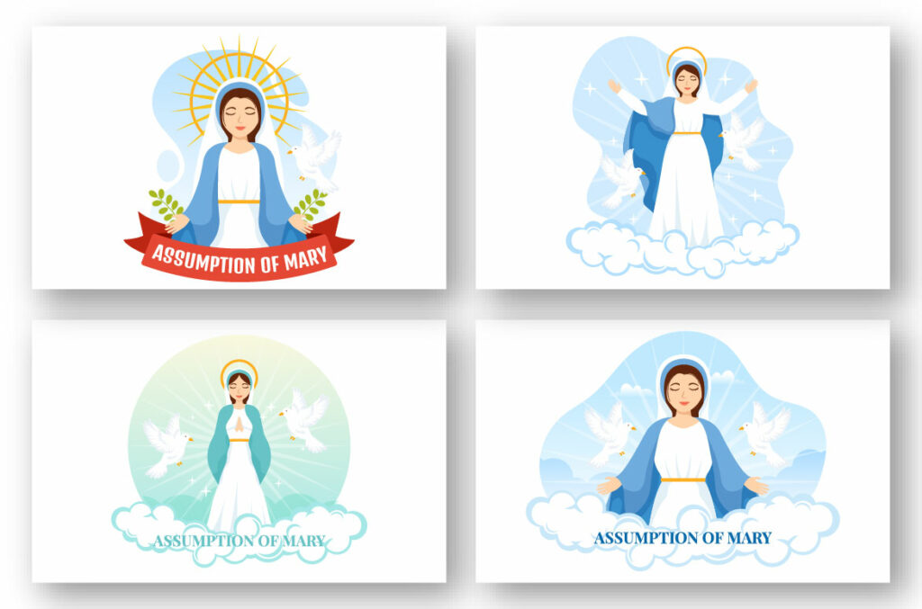 13 Assumption of Mary Illustration - MasterBundles