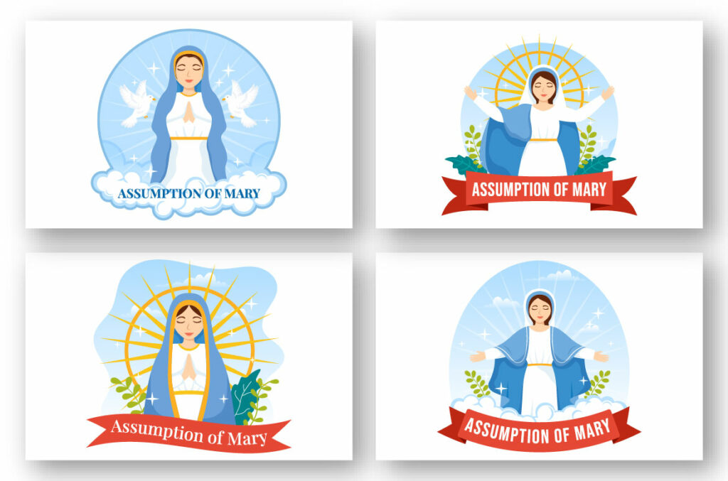 13 Assumption of Mary Illustration - MasterBundles