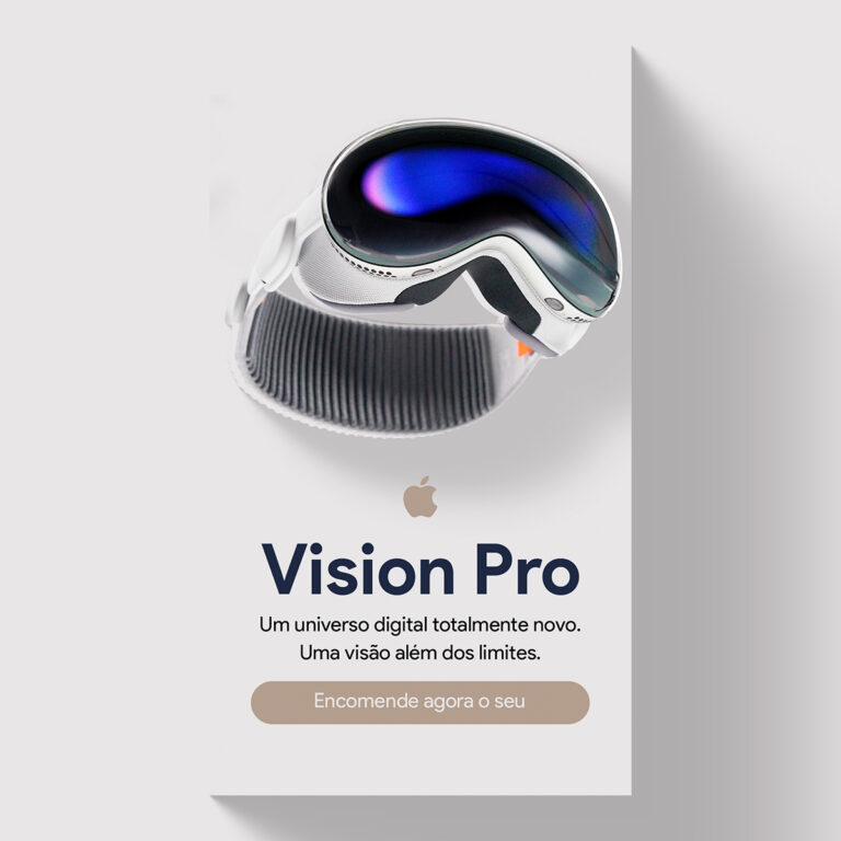 Vision Pro Apple PSD File Social Media Design Post Template - MasterBundles