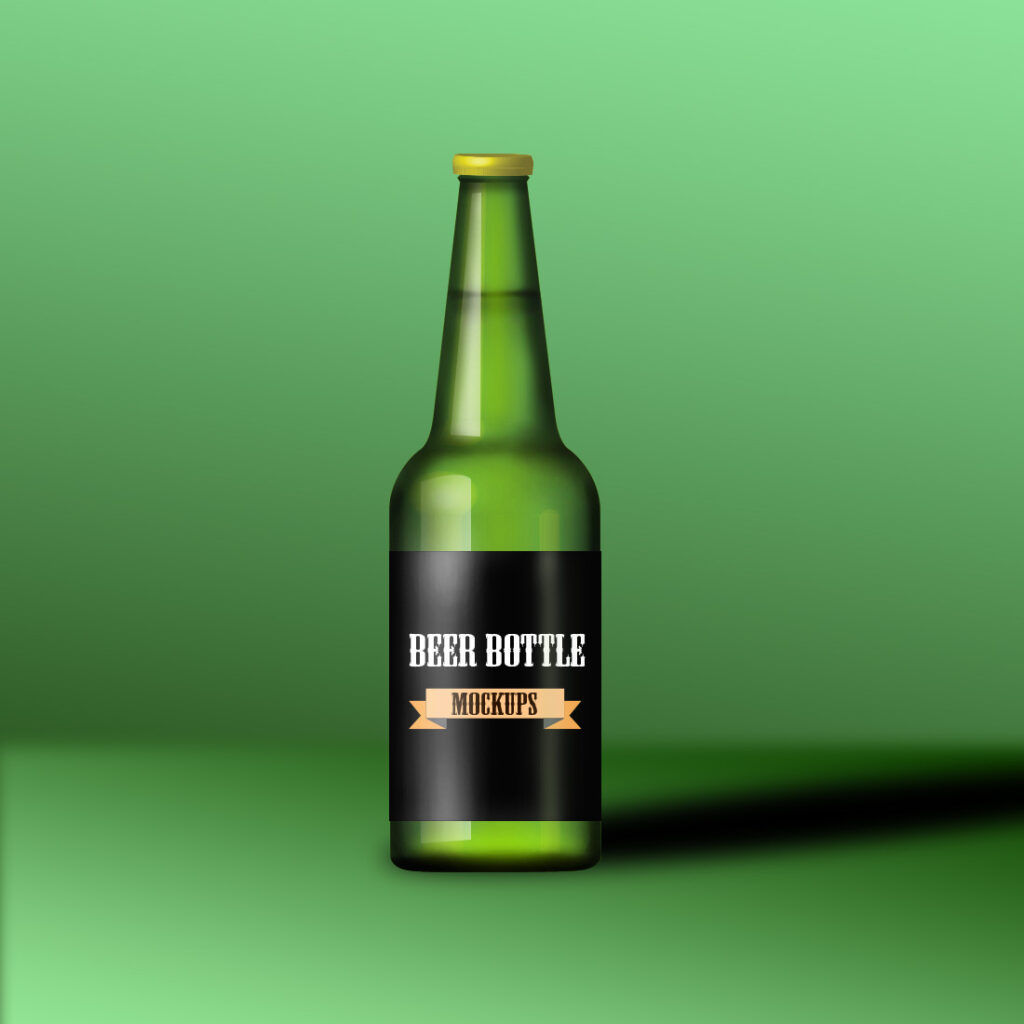 glass beer bottle