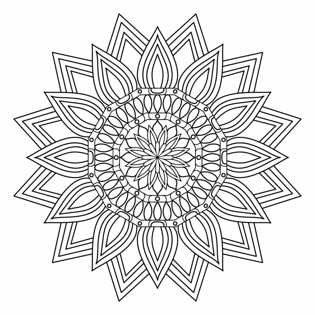 Black Vector Mandala Design Template SVG, Ai, EPS, PDF, JPG, PNG File ...