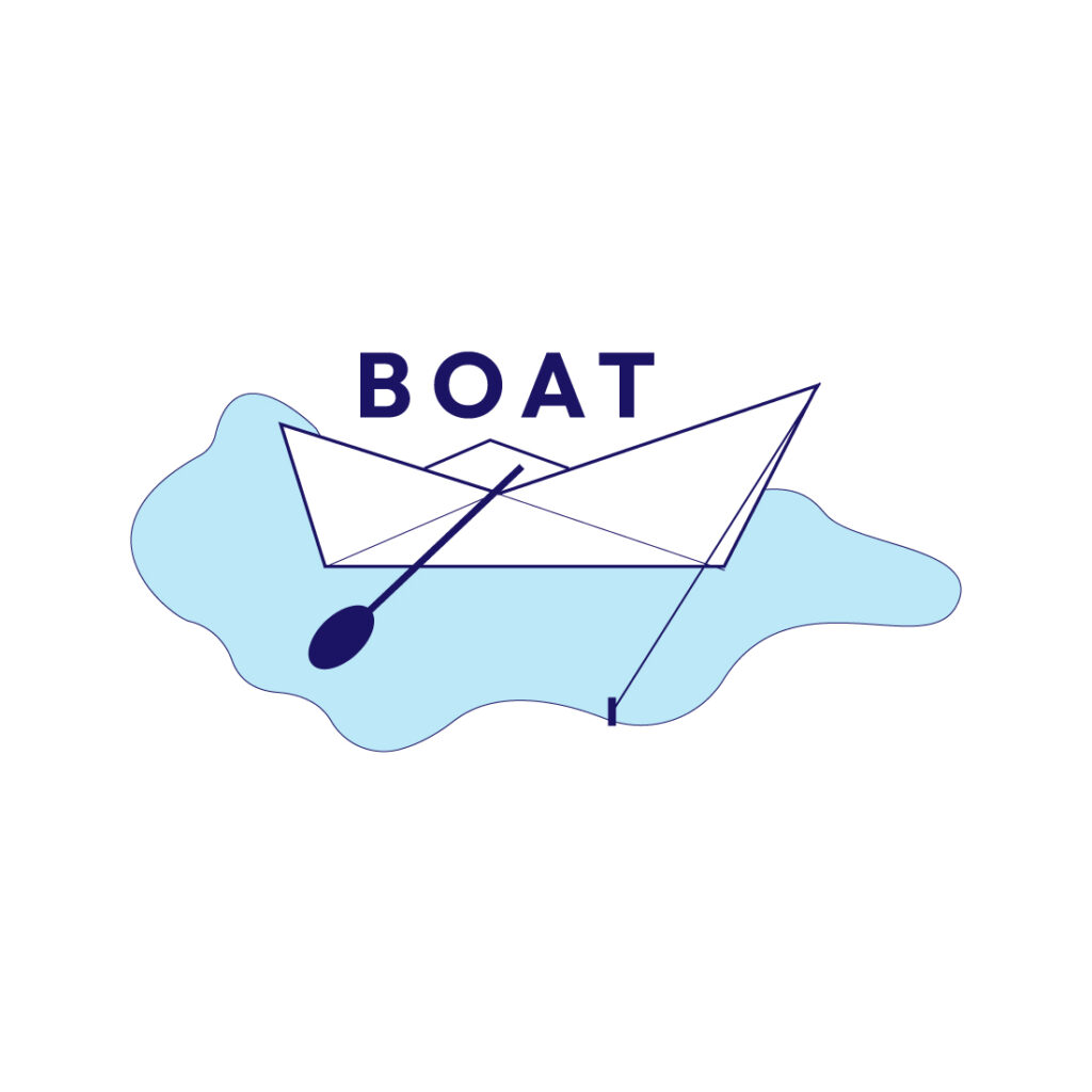 Minimalist Boat Logo Design - MasterBundles