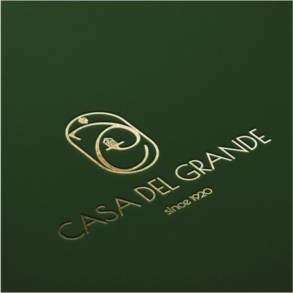 Elegant logo design in green color