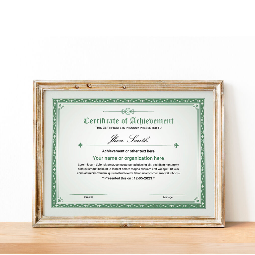 Ranking Certificate Design - MasterBundles