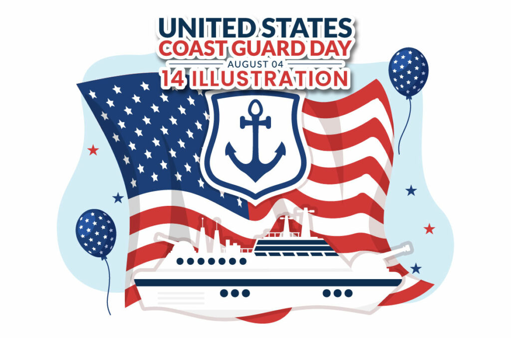 14 United States Coast Guard Day Illustration - MasterBundles