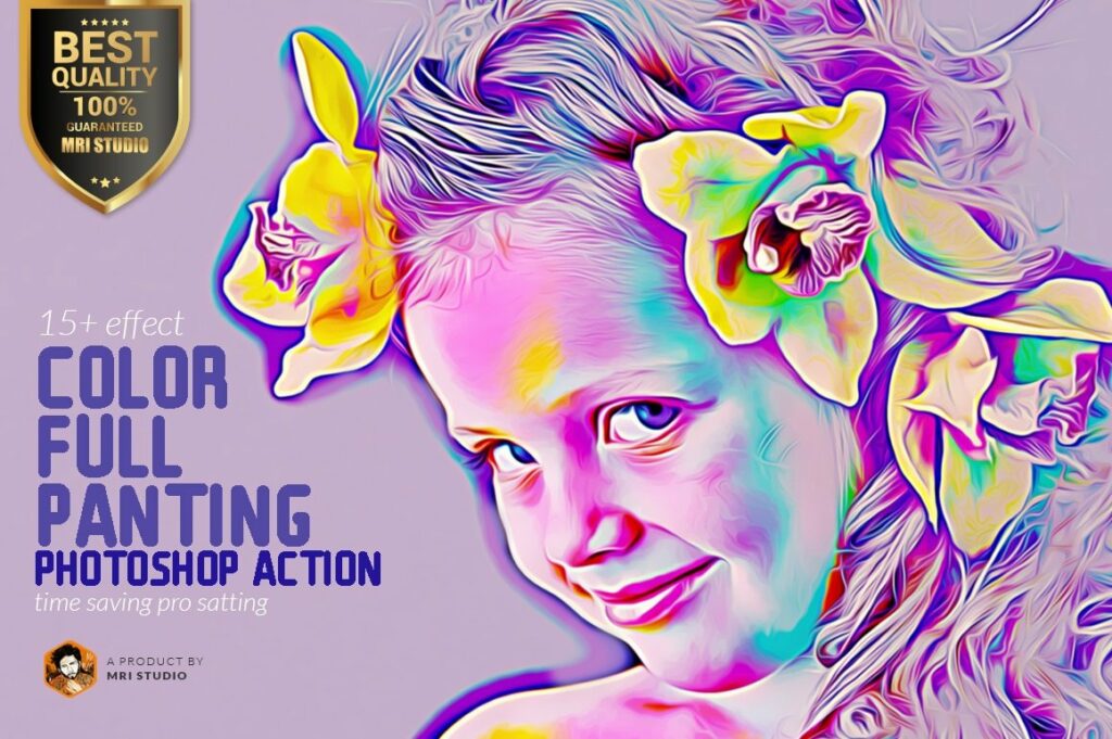 Color Full Panting Action - MasterBundles