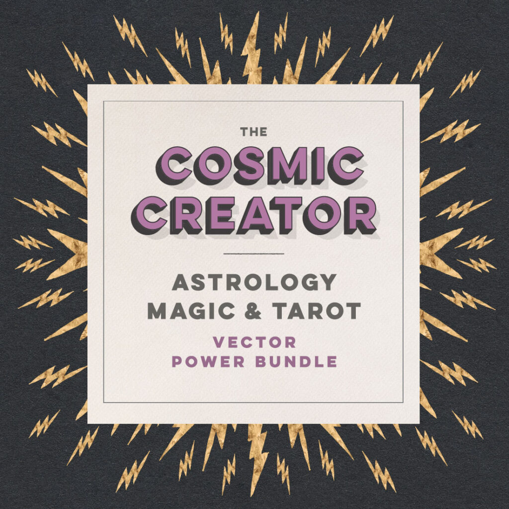 The Cosmic Creator: Astrology Magic & Tarot Vector Power Bundle ...