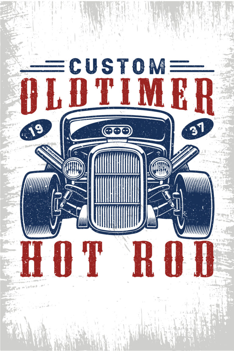 Custom oldtimer 1937 hotrod - hot rod t shirt design vector - MasterBundles