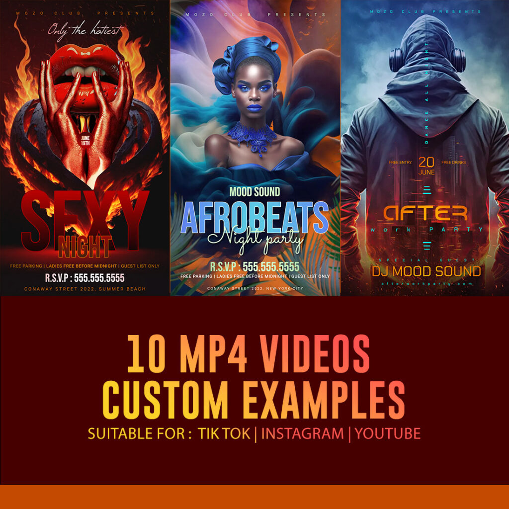 10 Mp4 Videos For Social Media Bundle - MasterBundles