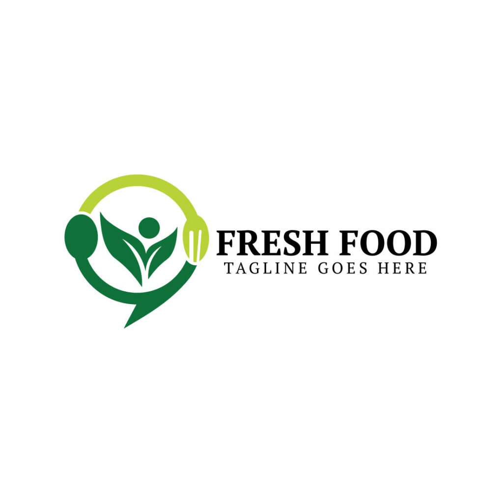 Fresh food logo design - MasterBundles